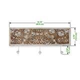 gbHome GH-6797 Decorative Wooden Key Rack With Engraved Art, Entryway ...