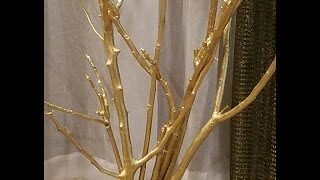DIY: GOLD TREE Out Of Branches - Driftwood 4 Us