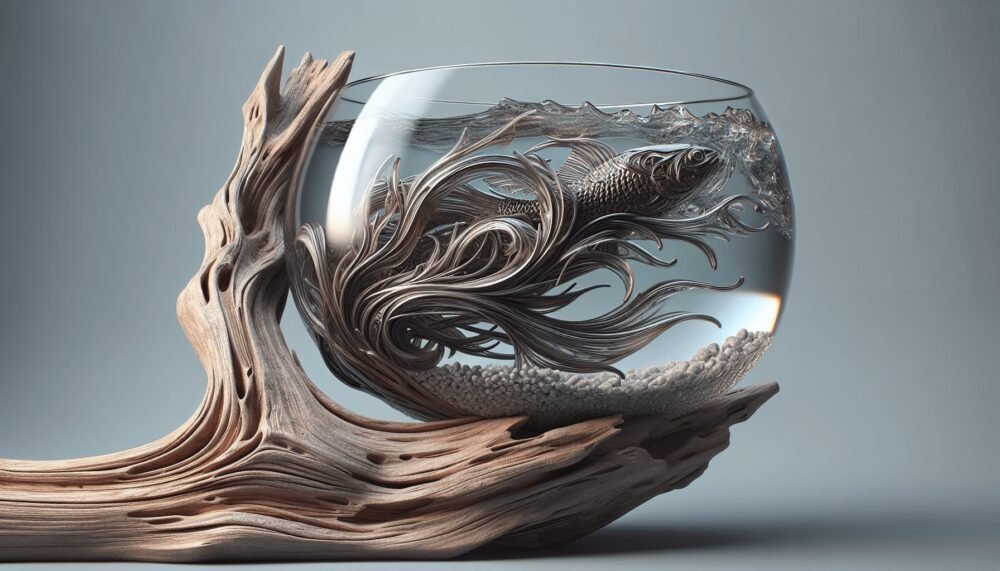 Driftwood Glass Fish Bowl - Driftwood 4 Us